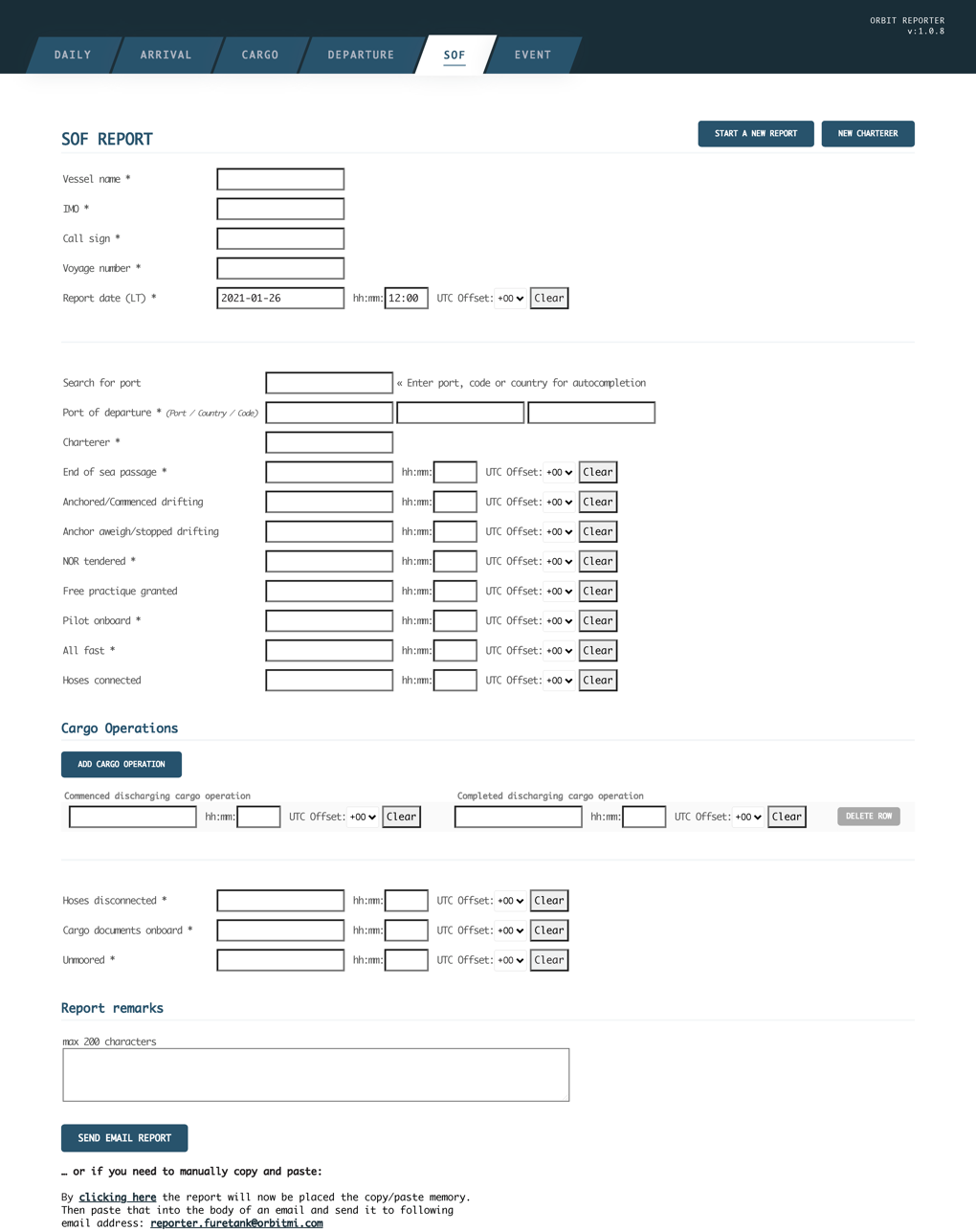 Noon Reporting Application